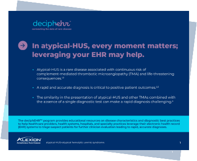 Atypical Hemolytic Uremic Syndrome (atypical-HUS) EHR Toolkit